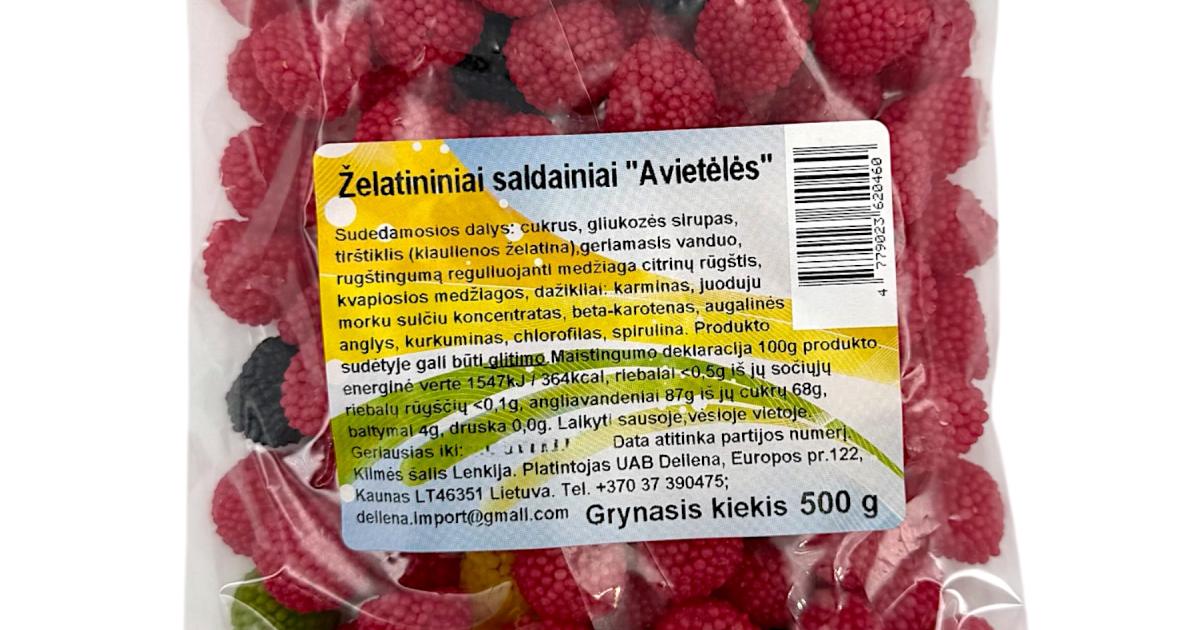 GUMINUKAI VANGUSTO 500g x20 AVIETE