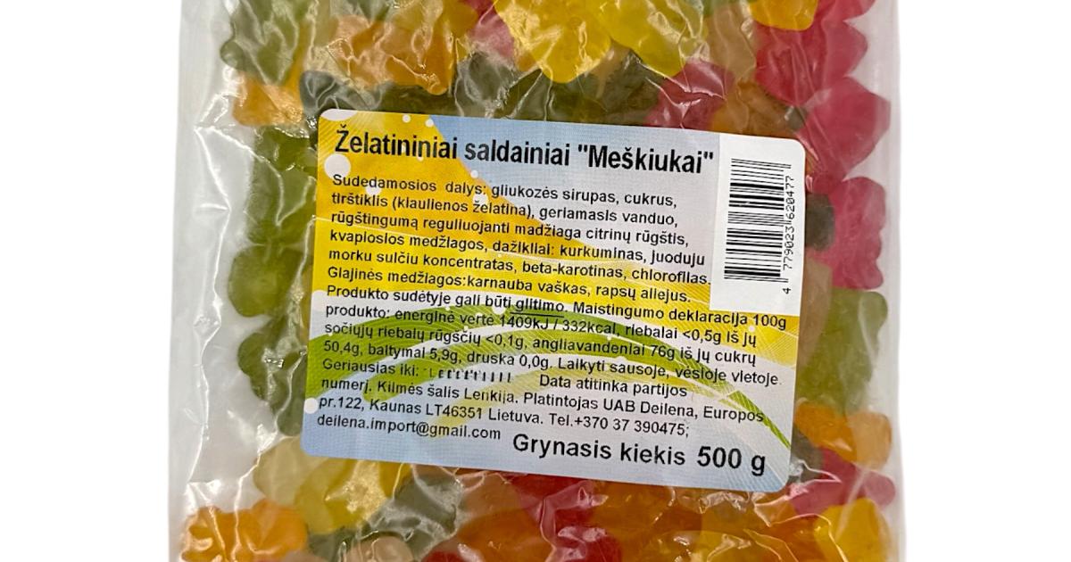 GUMINUKAI VANGUSTO 500g x20 MESKIUKAI